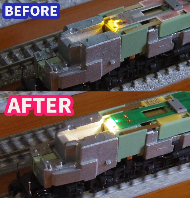 オレンジライトのKATO EF58を電球色LEDに交換しました | オキラクウサギ